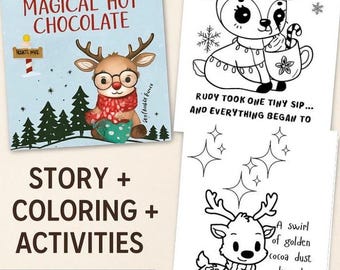 40 Christmas Coloring Pages - Instant Download - Printable PDF - Etsy