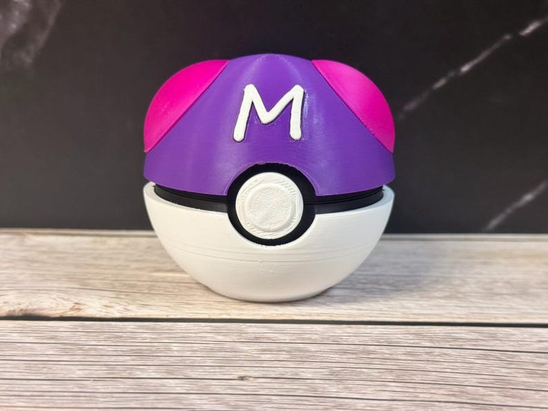 Masterball (pokeball) Nintendo Switch Game Holder – 3D Printed (closes ...