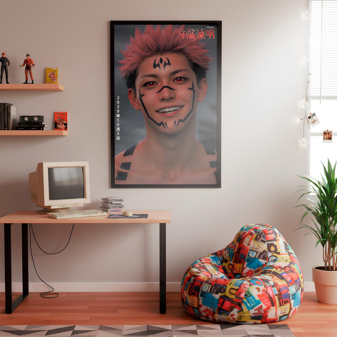 Ryomen Sukuna Printable Poster | Jujutsu Kaisen Wall Art | Dark Anime ...