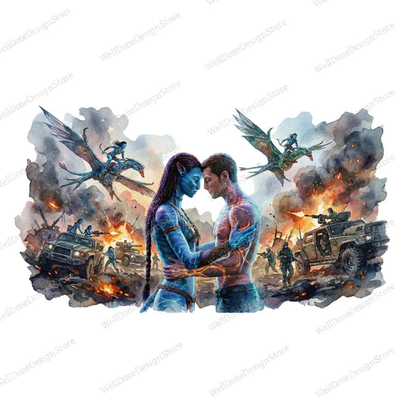 Avatar Fire and Ash PNG, Sci-fi Movie 2025 Shirt Design, Pandora World ...