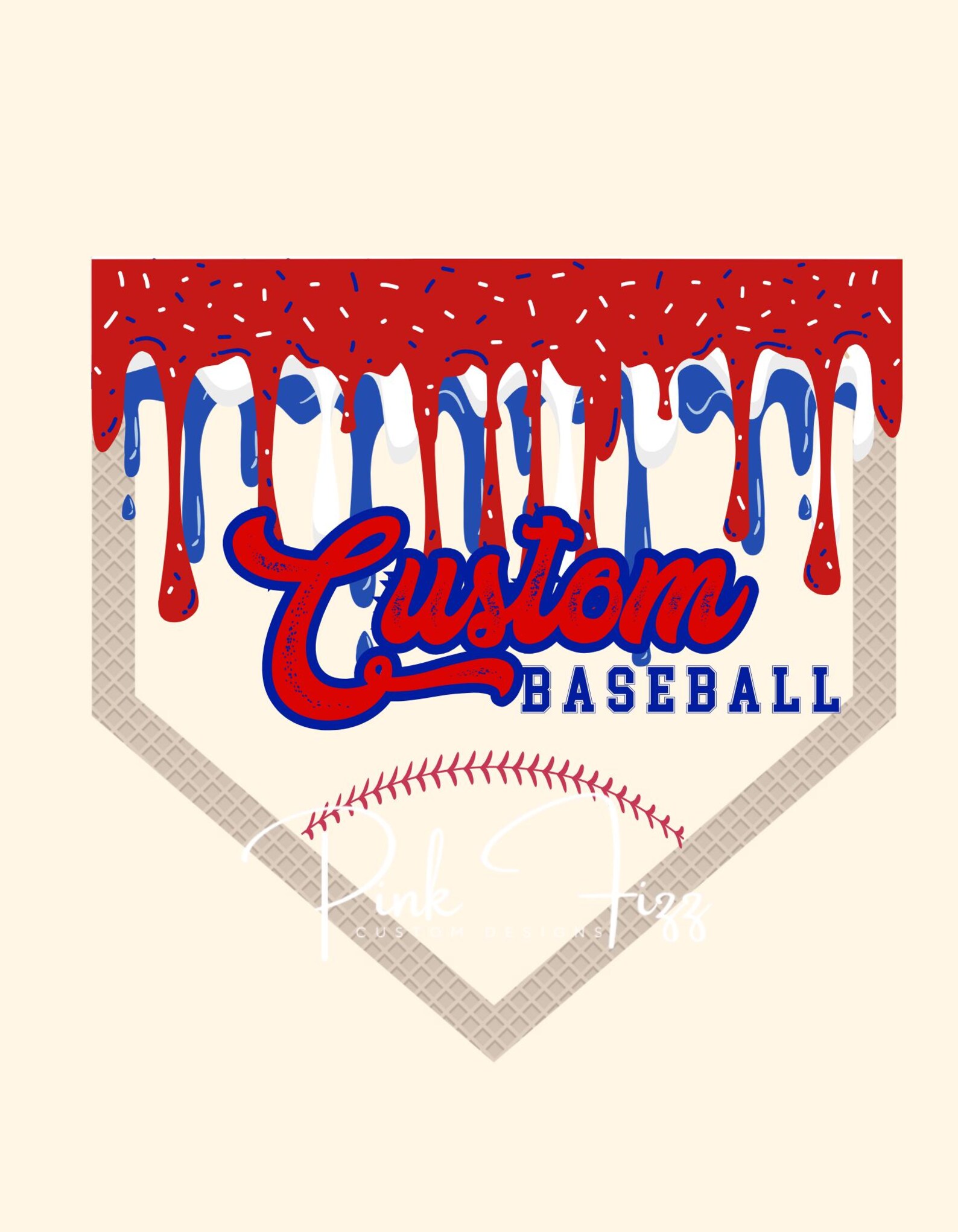 Custom Baseball Drippy PNG | Custom Baseball Drip | Ice Cream Drip ...