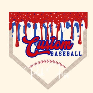 Custom Baseball Drippy PNG | Custom Baseball Drip | Ice Cream Drip ...