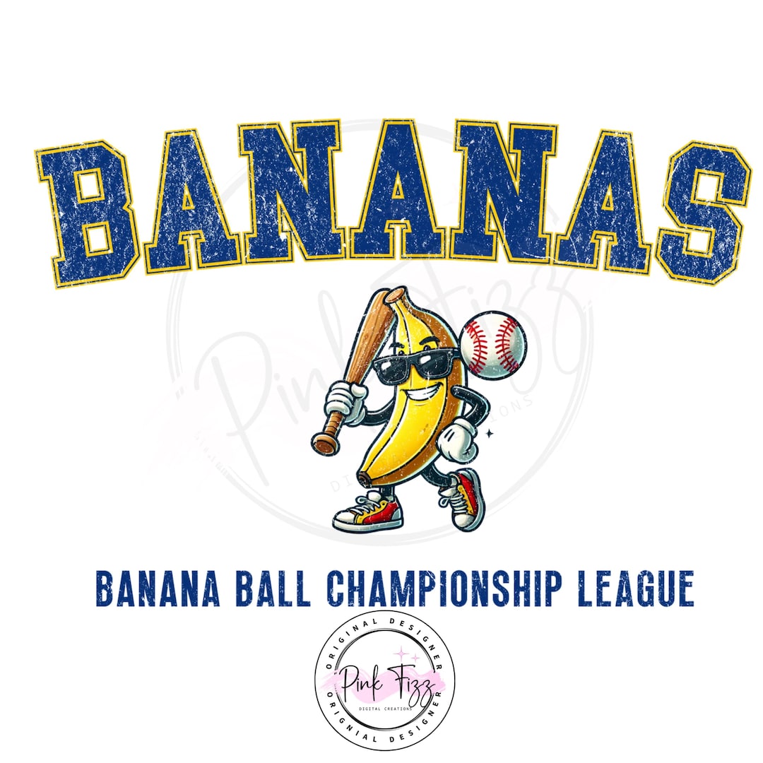 Let's Go Bananas PNG | Bananas Baseball | Bananas | Baseball | Banana ...
