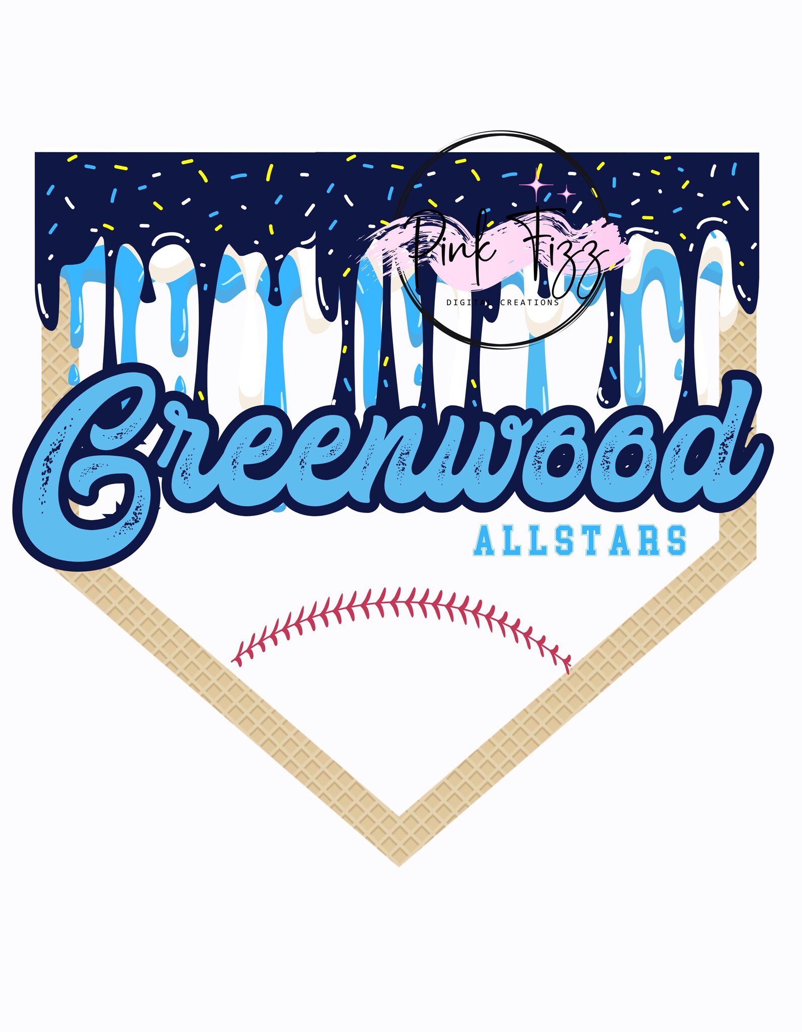 Custom Baseball Drippy PNG | Custom Baseball Drip | Ice Cream Drip ...