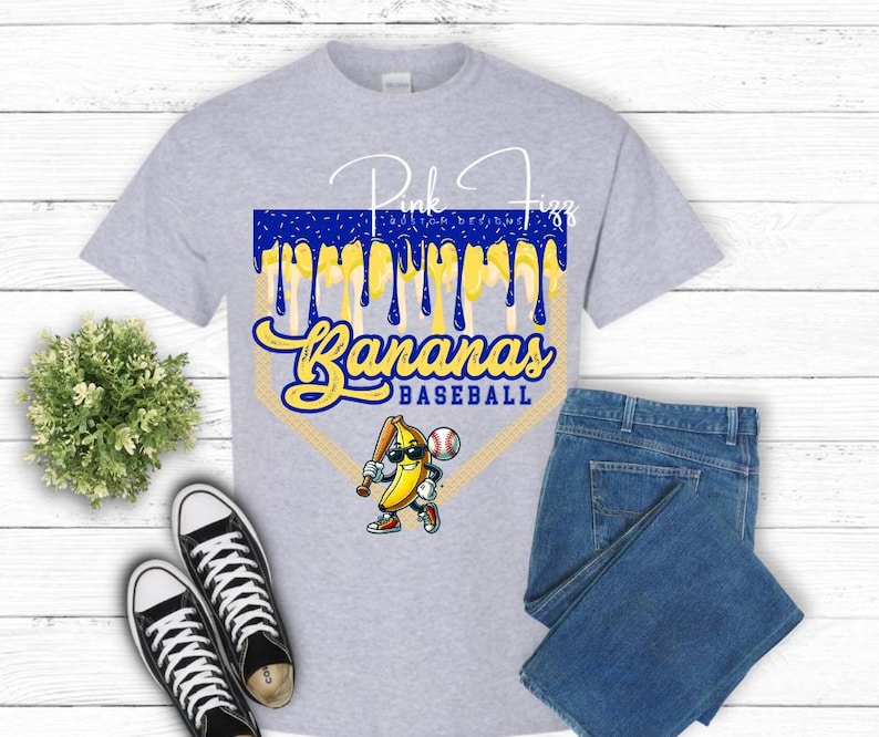 Let's Go Bananas PNG | Bananas Baseball | Bananas | Baseball - Etsy