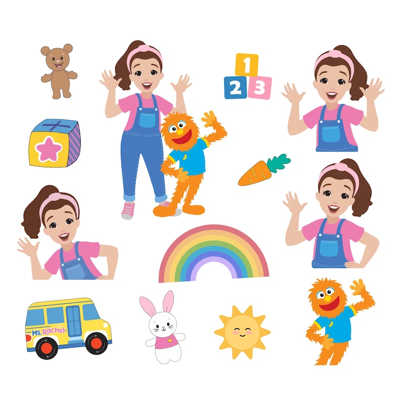 Ms Rachel Birthday Party Pack PNG Clipart, Kids Party Décor Party ...