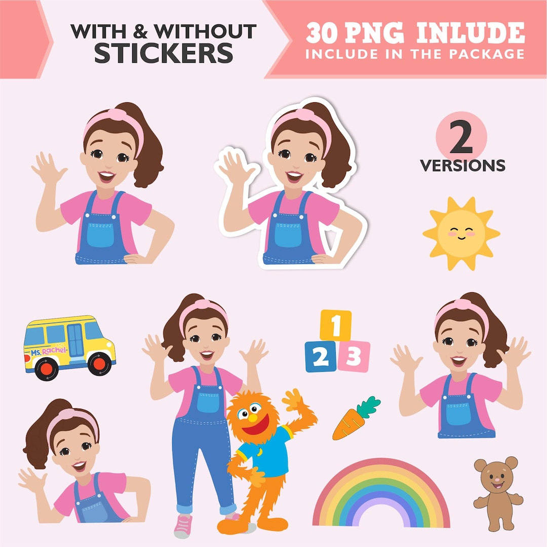Ms Rachel Birthday Party Pack PNG Clipart, Kids Party Décor Party ...