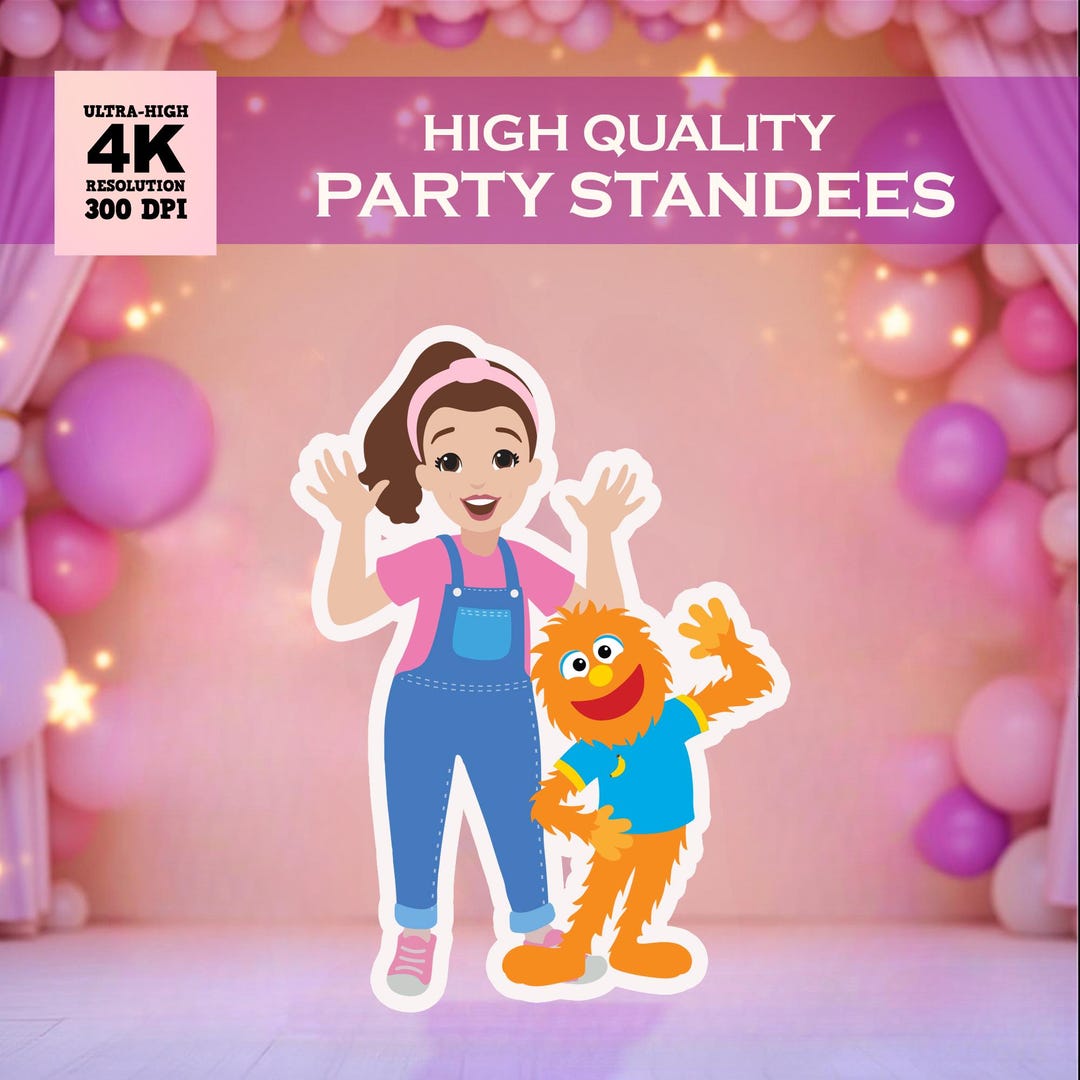 Printable Ms Rachel Standee Cutouts, DIY Birthday Party PNG Clipart ...