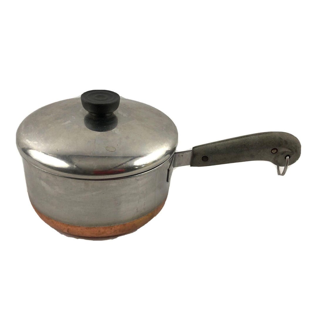 Revere Ware Copper Clad 1.5 Quart Sauce Pan Pre 1968 Process With Lid ...