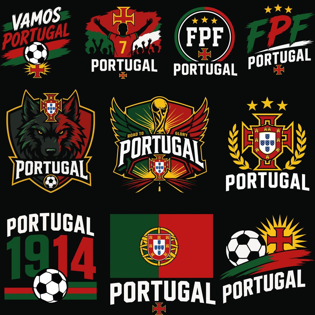 Portugal Football Supporters SVG Bundle, Portugal Fan Shirt Designs ...