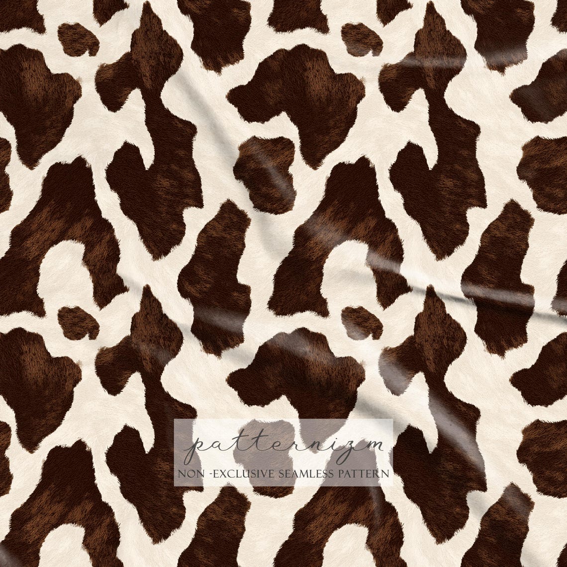 Brown Cow Print Seamless Pattern Digital Paper – Western Cottagecore ...