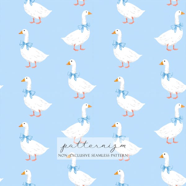 Duck Blue Wallpaper - Etsy UK