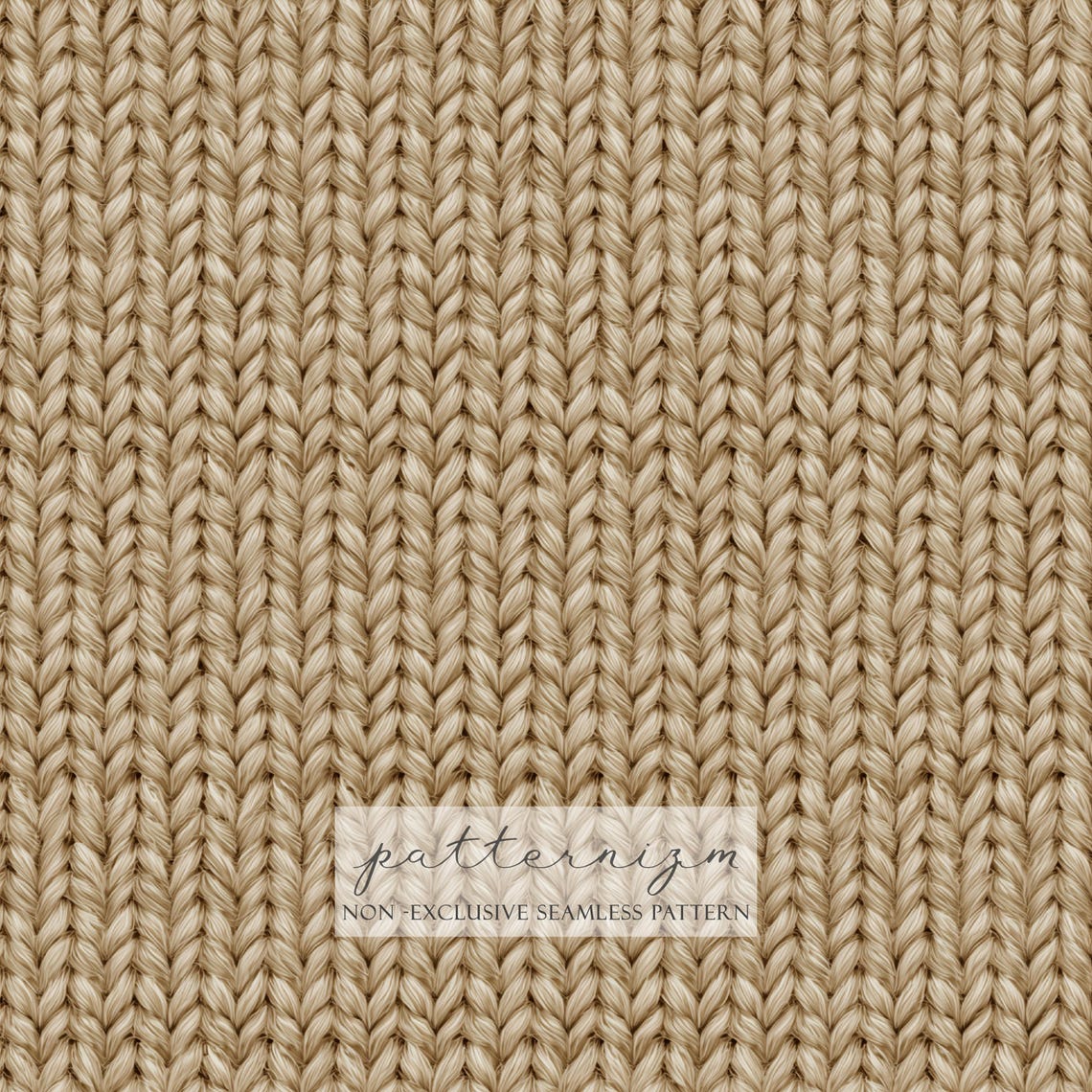 Knitted Texture Seamless Pattern Digital Paper – Beige Wool Yarn Knit ...