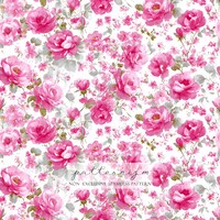 Toile | Hot Pink | Pink | Seamless File | Repeating Pattern | Digital ...
