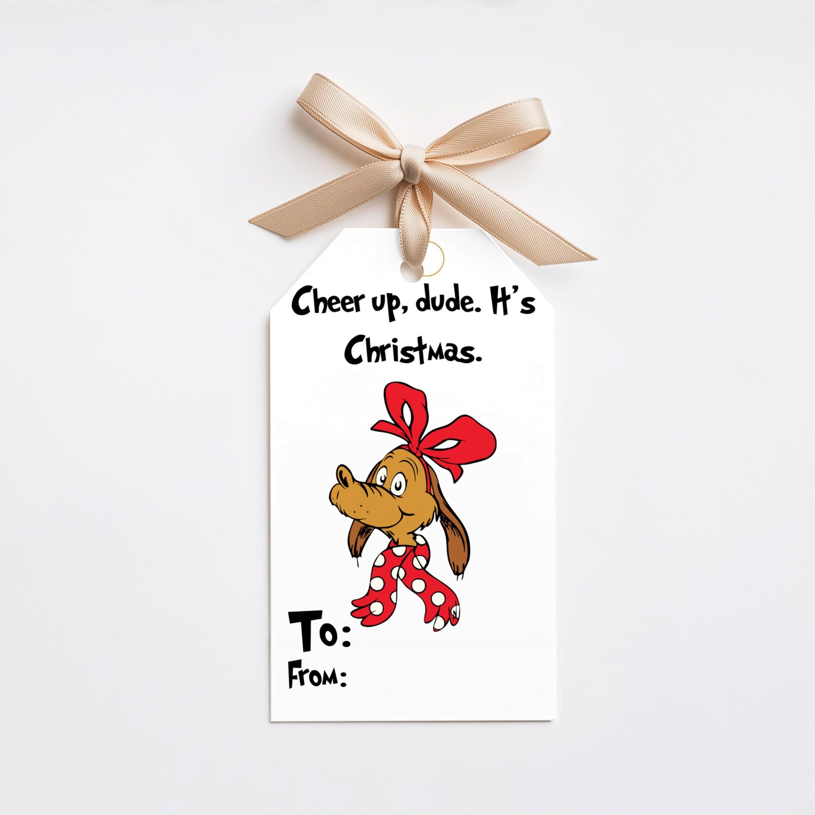 Printable Grinch Christmas Gift Tag Set (instant Download) - Etsy