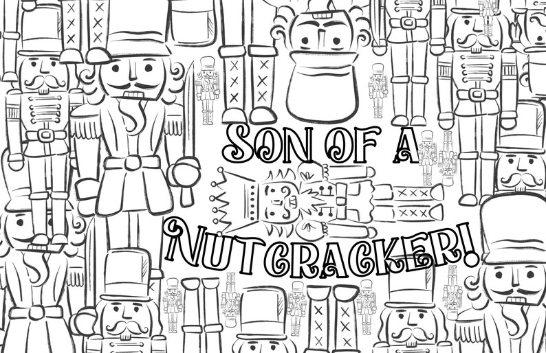 Nutcracker Mouse King Coloring Page Bundle | Ballet Coloring Sheet With ...