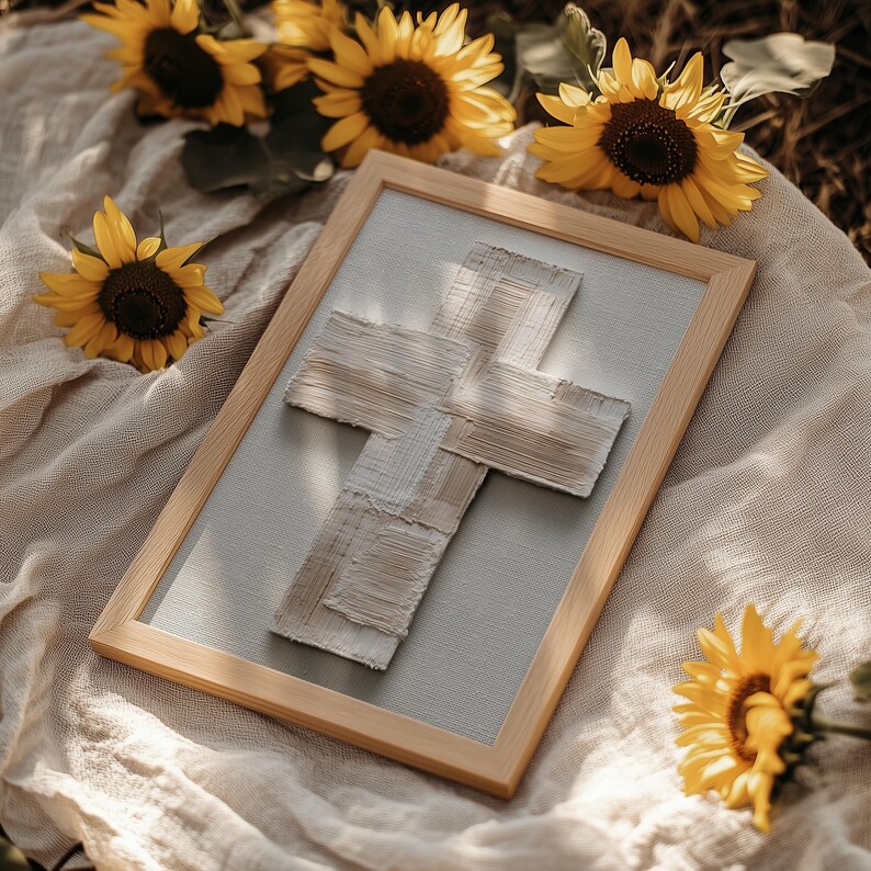 3D Textured Cross, Museum Quality, Sculptural Christian Art, Impasto ...