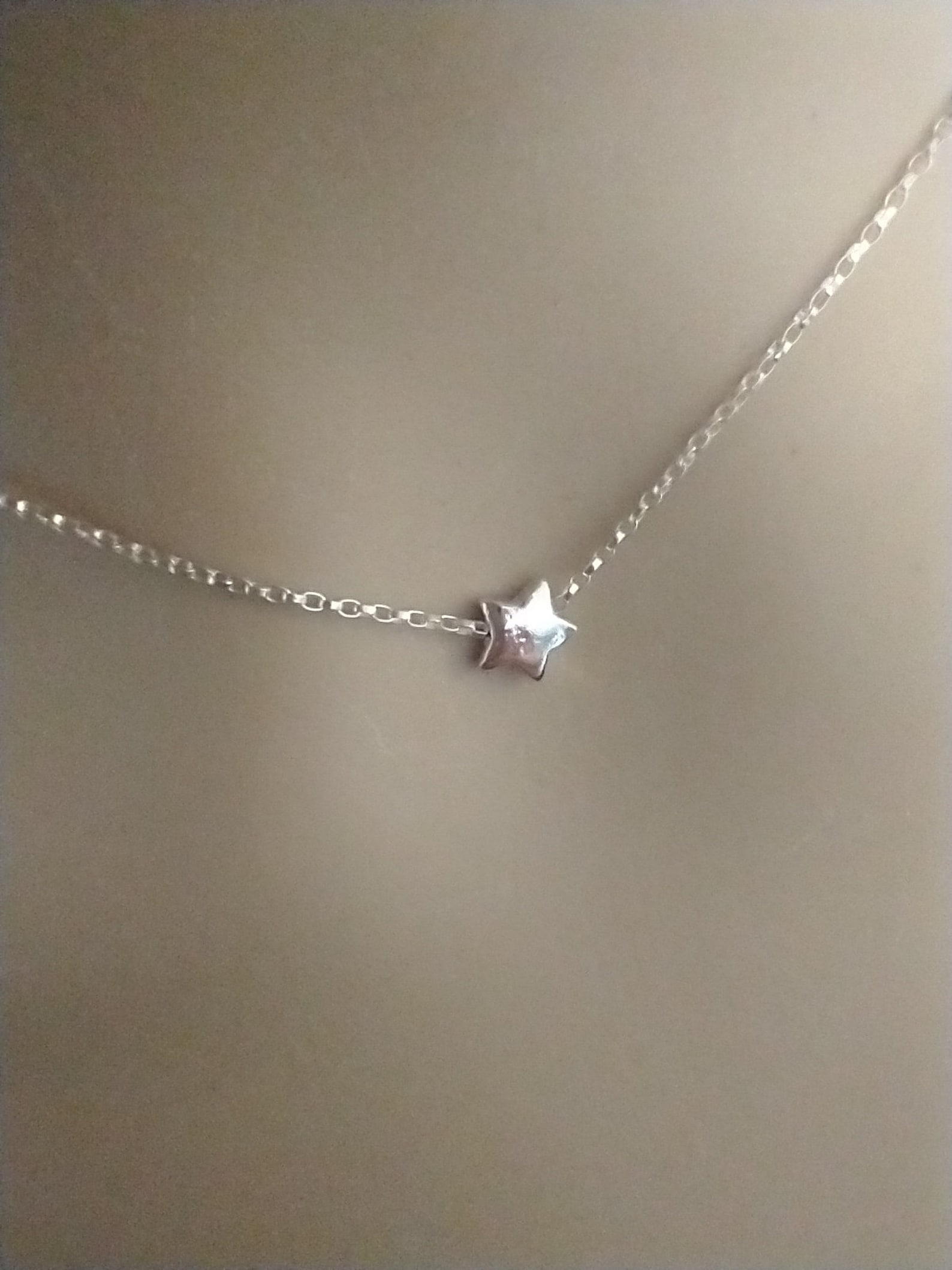 SALE Tiny Sterling Silver Star Necklace Silver Star Jewelry Dainty 925 ...
