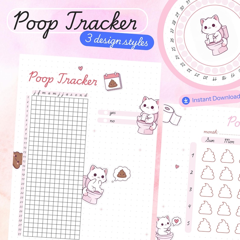 Bowel Movement Tracker - Poop Tracker - Gut Health & IBS Log ...