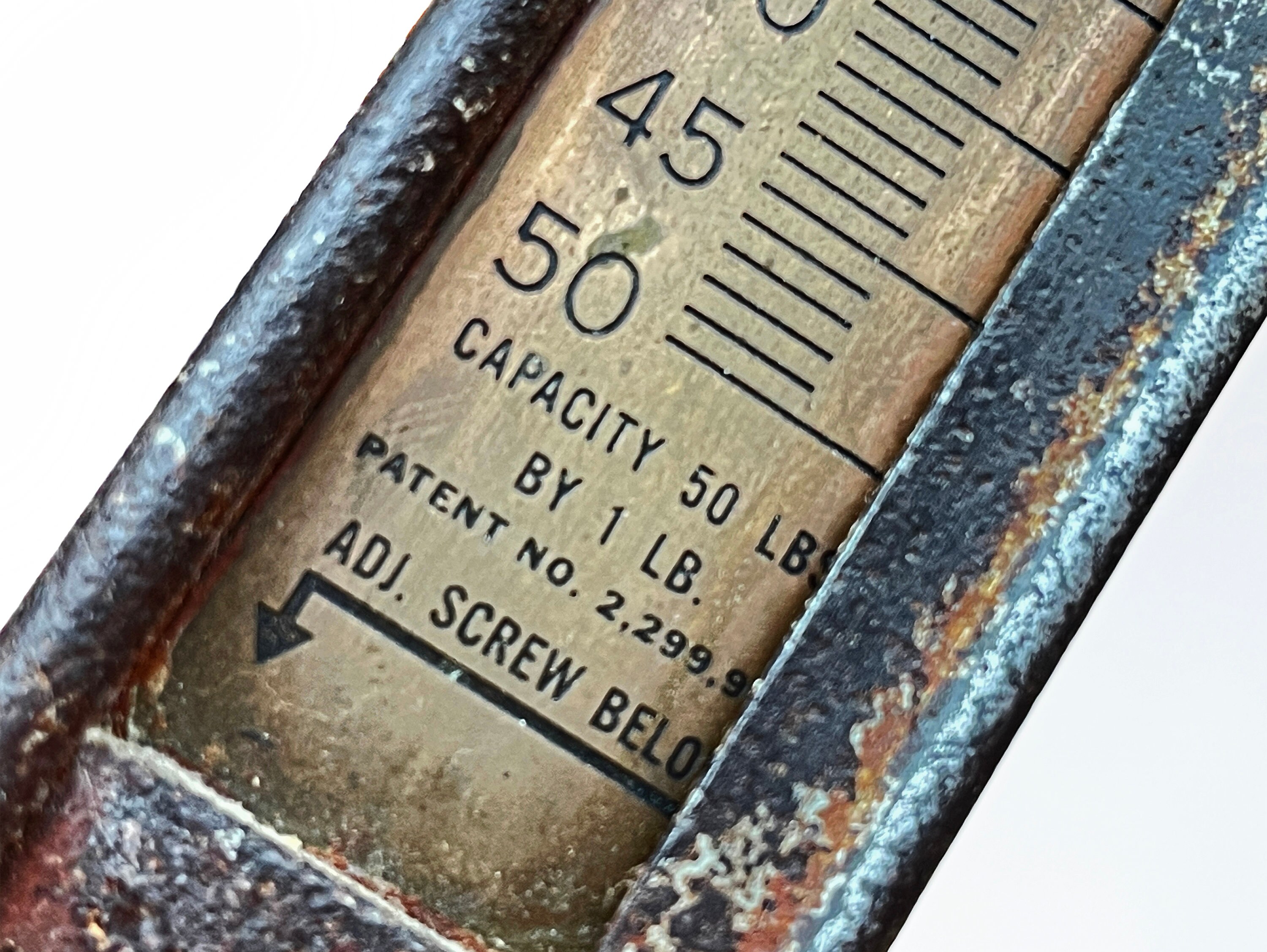 Vintage 1920s HANSON Model 895, 50 Lb Capacity Hanging SCALE. Made in ...