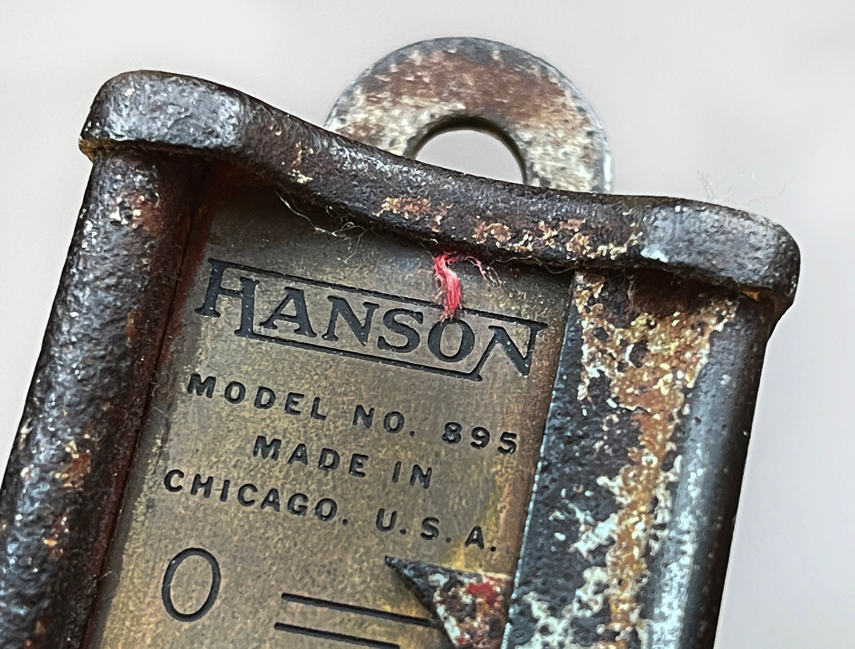 Vintage 1920s HANSON Model 895, 50 Lb Capacity Hanging SCALE. Made in ...
