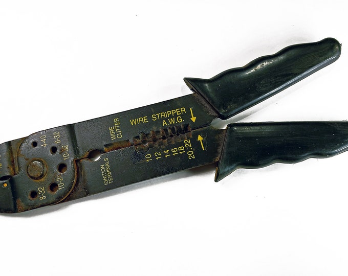 Vintage 1960s Wire Stripper, Cutter, Crimper Combination Tool. Use or ...