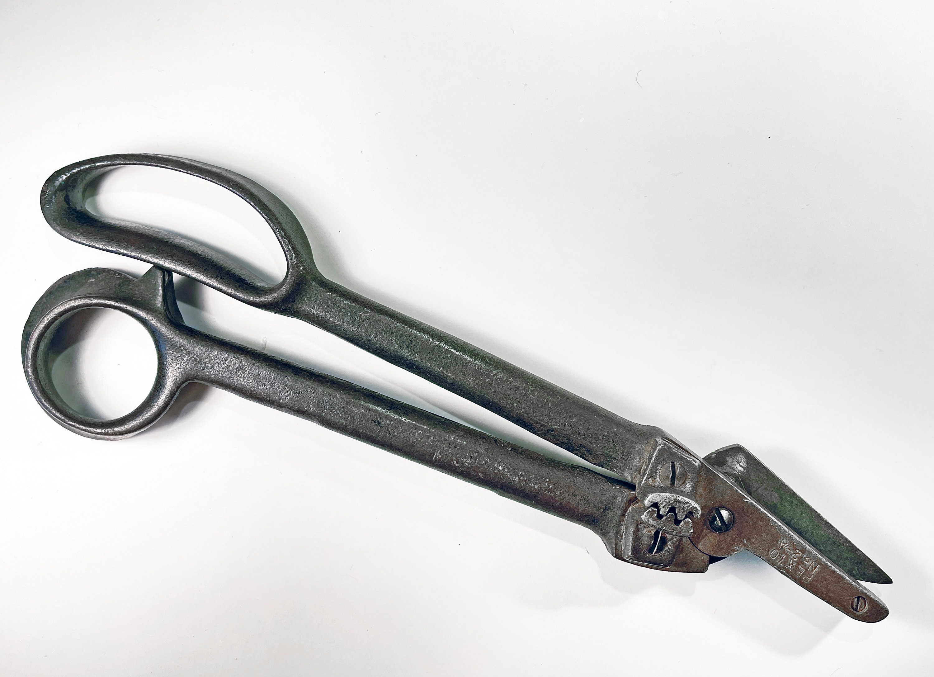 Antique Vintage 1920s PEXTO No 2-A Heavy Duty TIN Snips, Side KNIBBLE ...