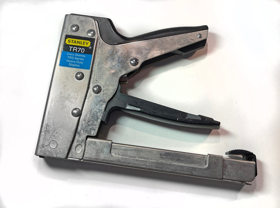 Vintage 1990s STANLEY TR70 Heavy Duties STAPLE Gun Tacker Made in USA ...