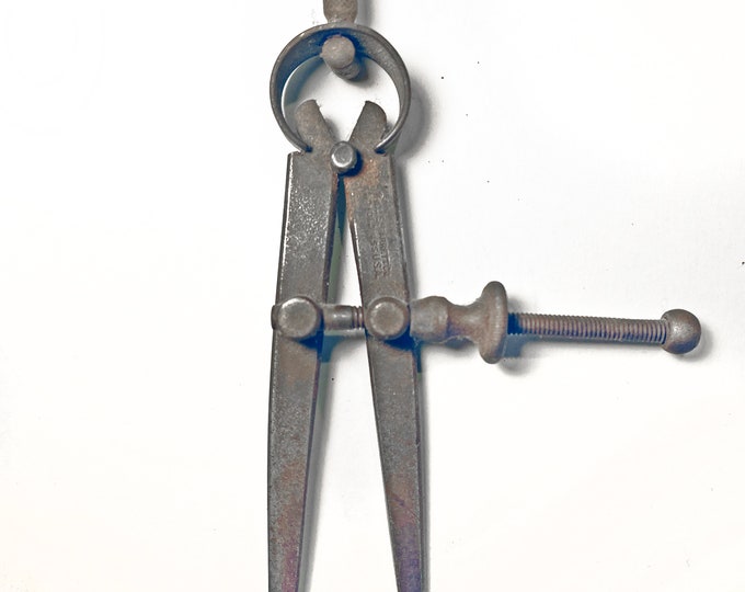 Antique Vintage 1800s the LS STARRETT Small 4 Spring Arm Compass ...