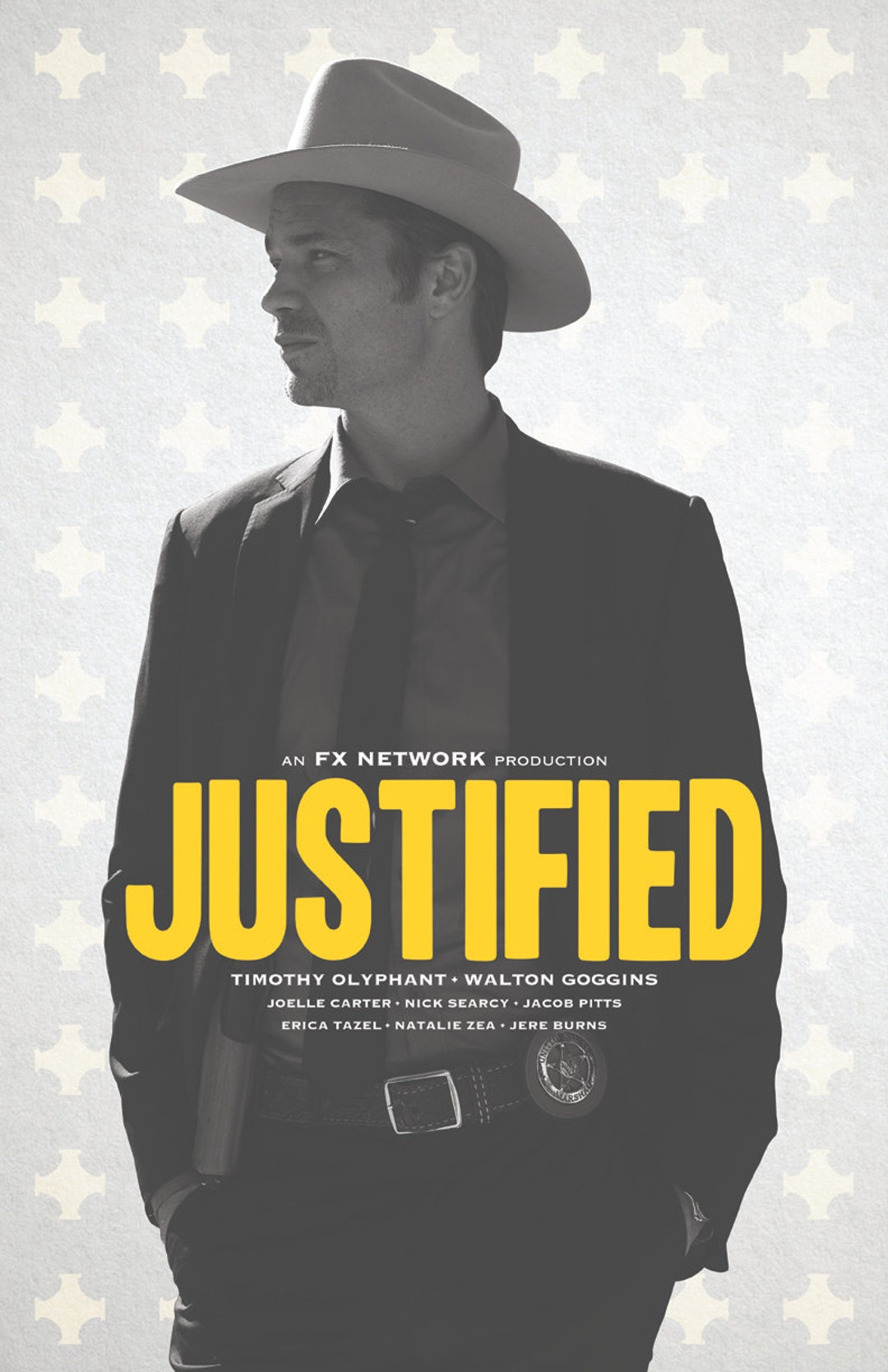 Justified TV Show Poster Etsy justified-tv-show-poster-etsy