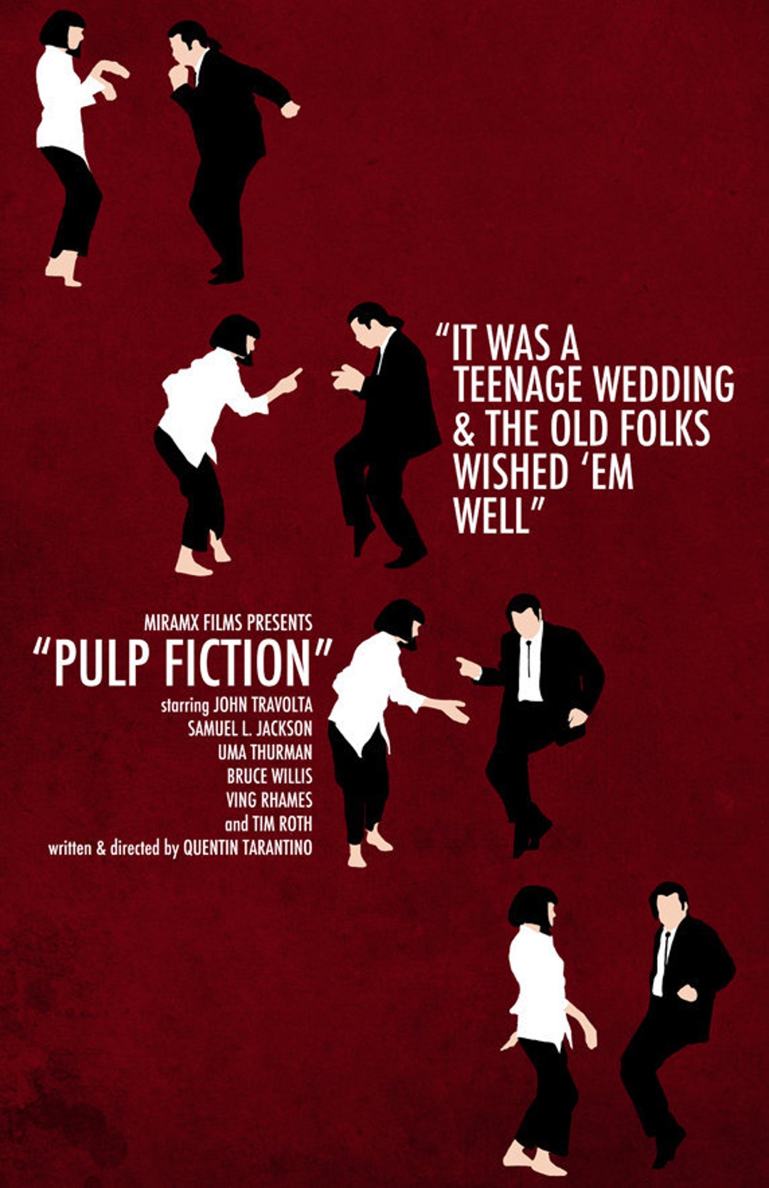 Pulp Fiction Film Poster - Etsy