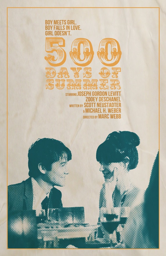 500 Days of Summer Film Poster v1 | Etsy