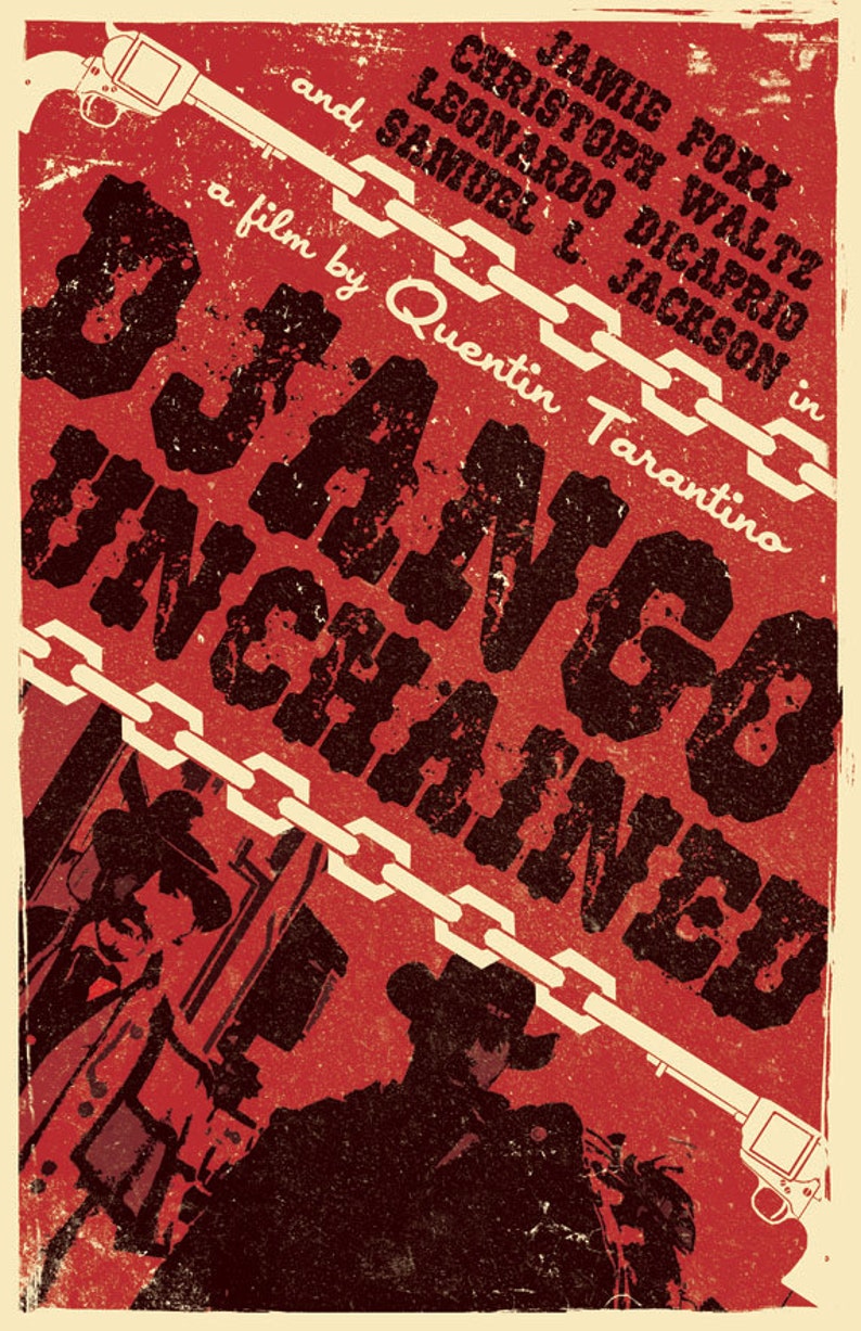 Django Unchained Film Poster - Etsy