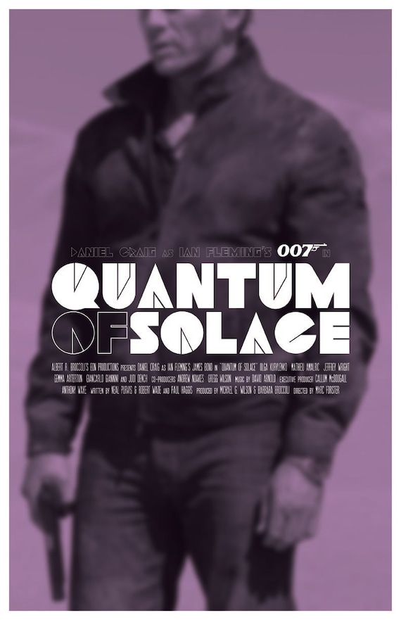 Quantum Of Solace Film Poster | Etsy