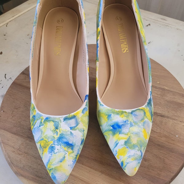 Painted High Heels - Etsy