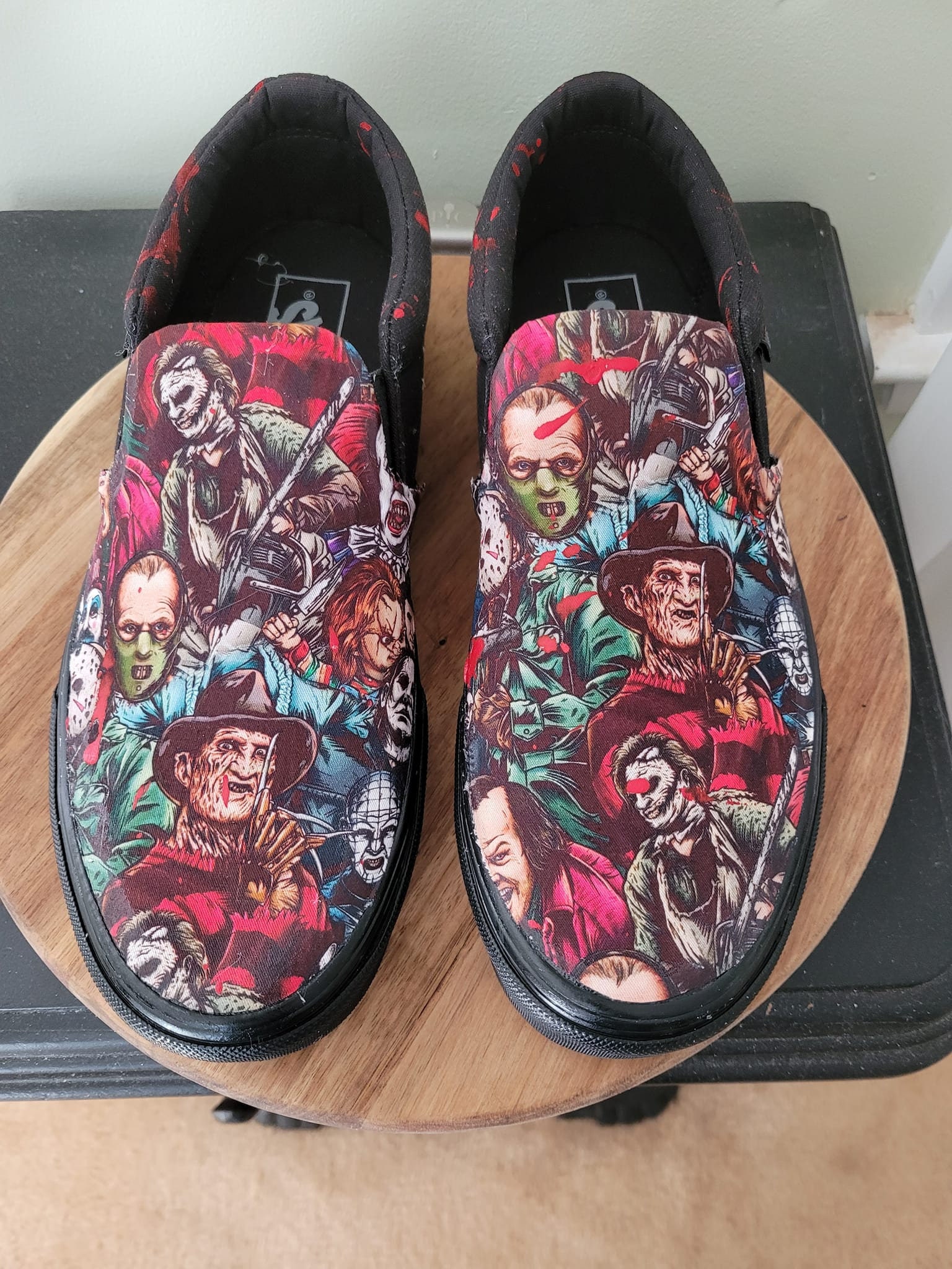 Horror Theme Shoes (halloween, Vintage Horror) - Etsy