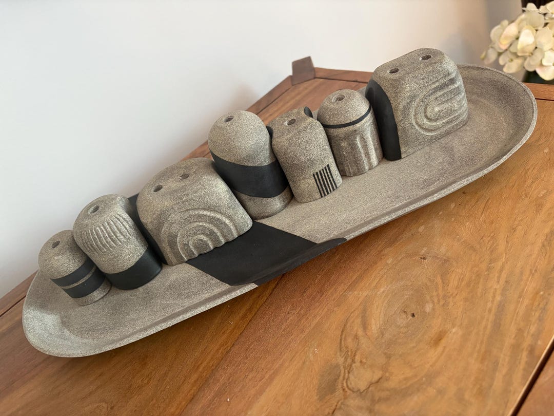 Handmade Modern Modular Ceramic (pottery) Menorah With Tray - Etsy