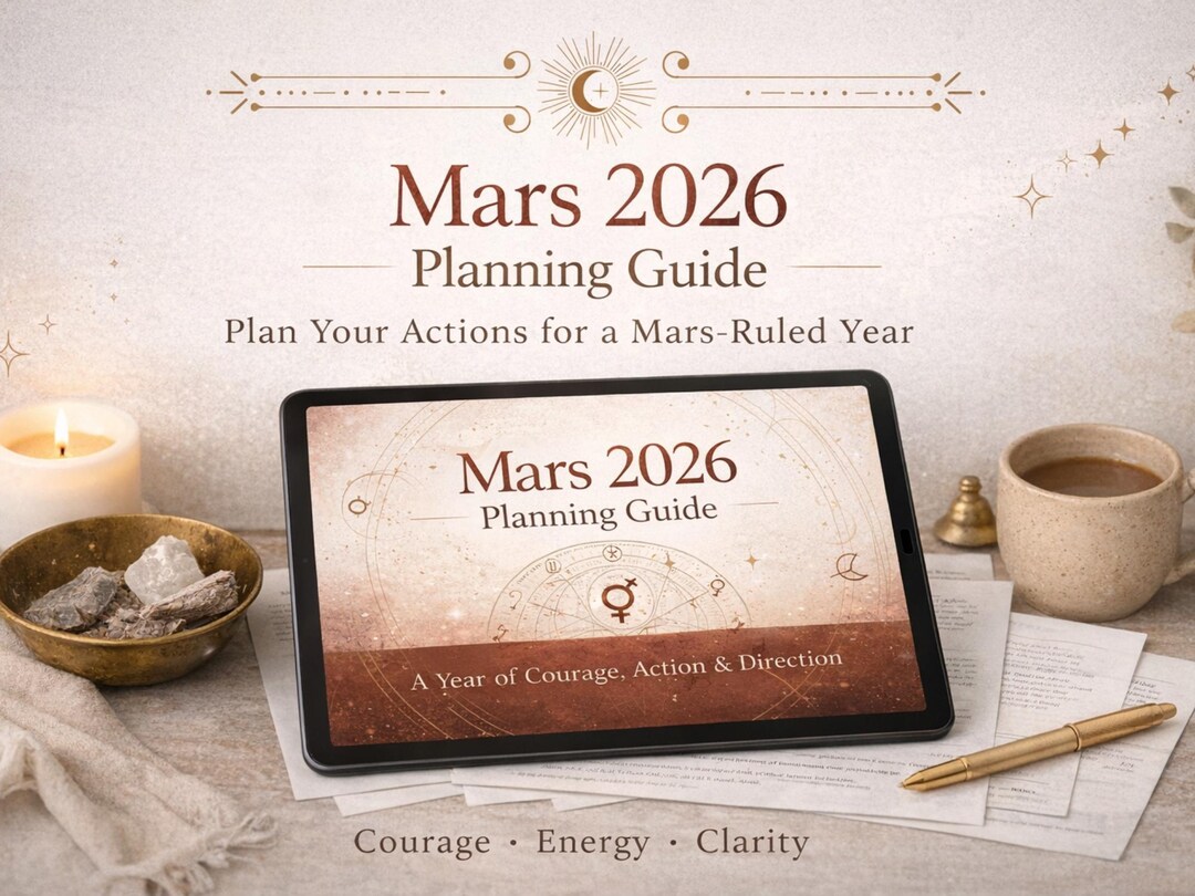 Mars Action Planning 2026 | Personalized Astrology Guide PDF - Etsy