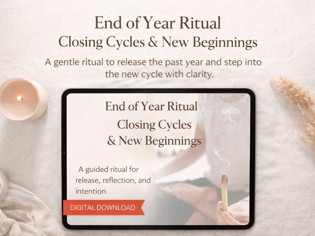 Ritual for the End of the Year – Closing Cycles & New Beginnings PDF - Etsy