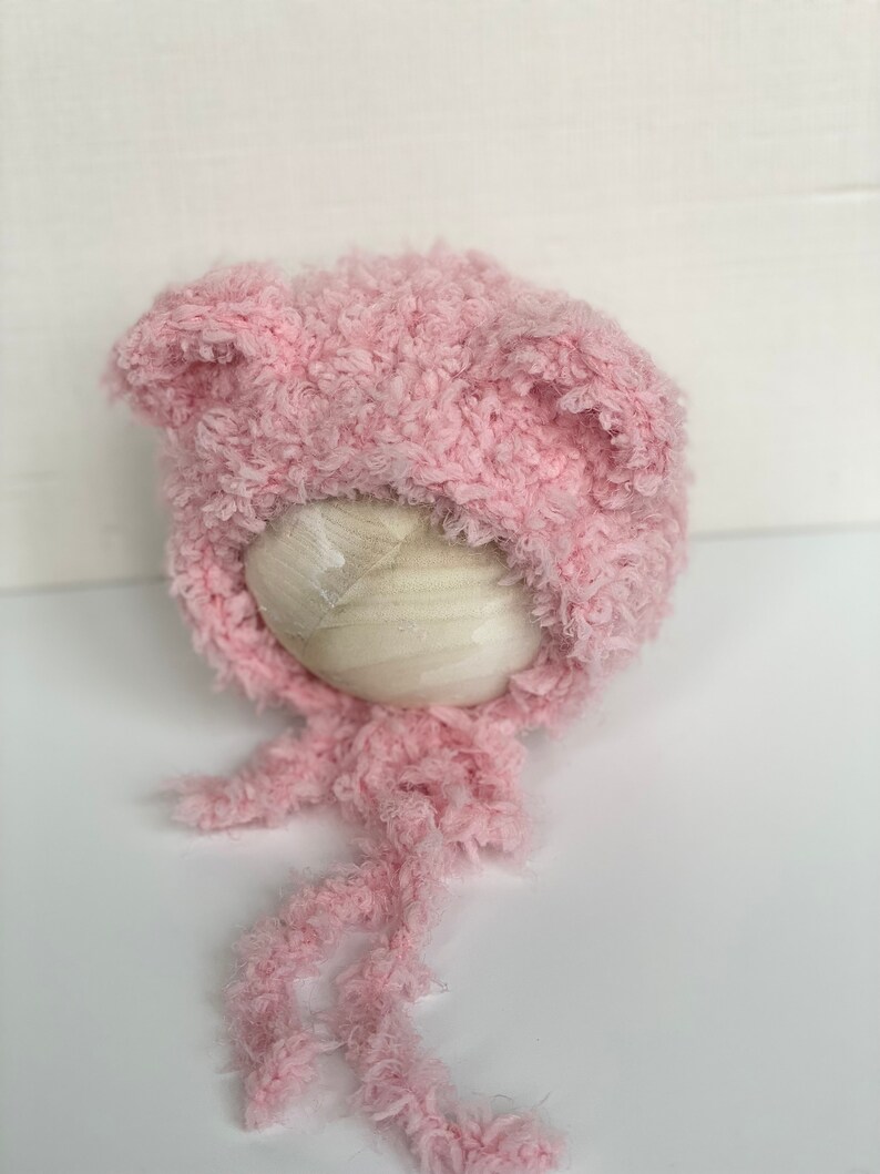 Fur Bonnet Fur Teddy Bonnet New Born Fur Bonnet New Born | Etsy