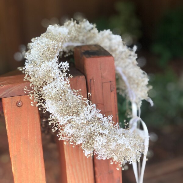White Flower Crown - Etsy