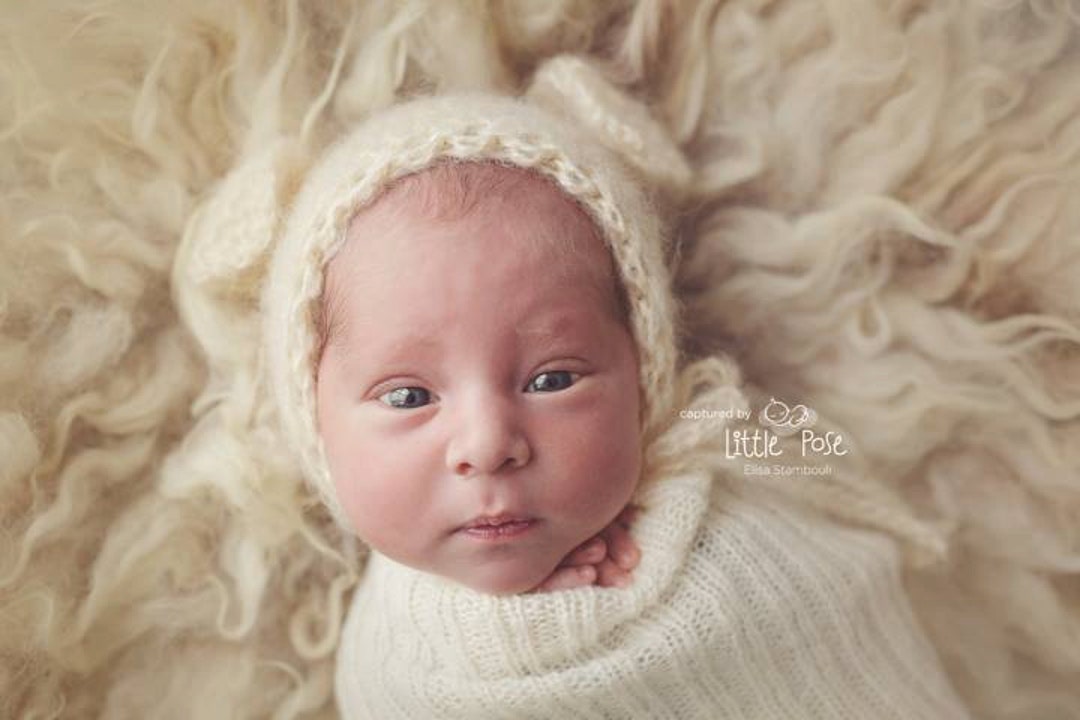 Puppy New Born Bonneknitted Puppy Bonnet-animal Bonnet Photo - Etsy