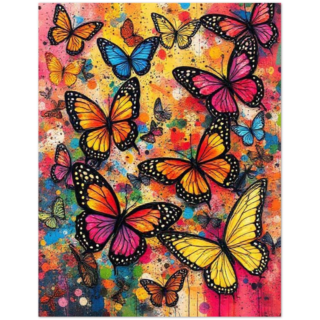 Watercolor Butterflies Blank Note Cards Pack of 10 Greeting Cards (US ...