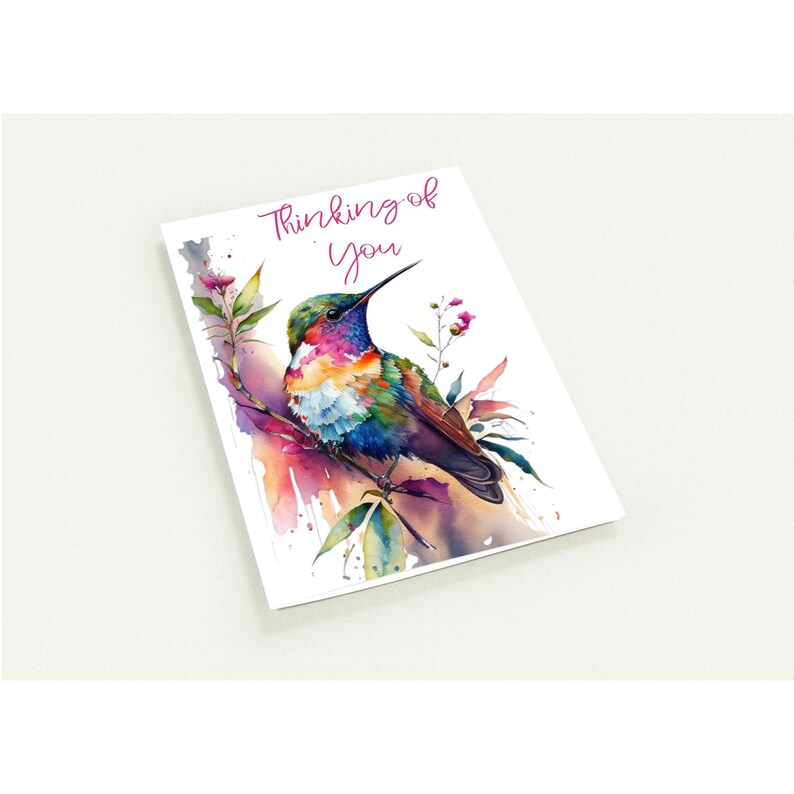 Thoughtful Thinking of You Blank Note Cards - Personalized Stationery ...