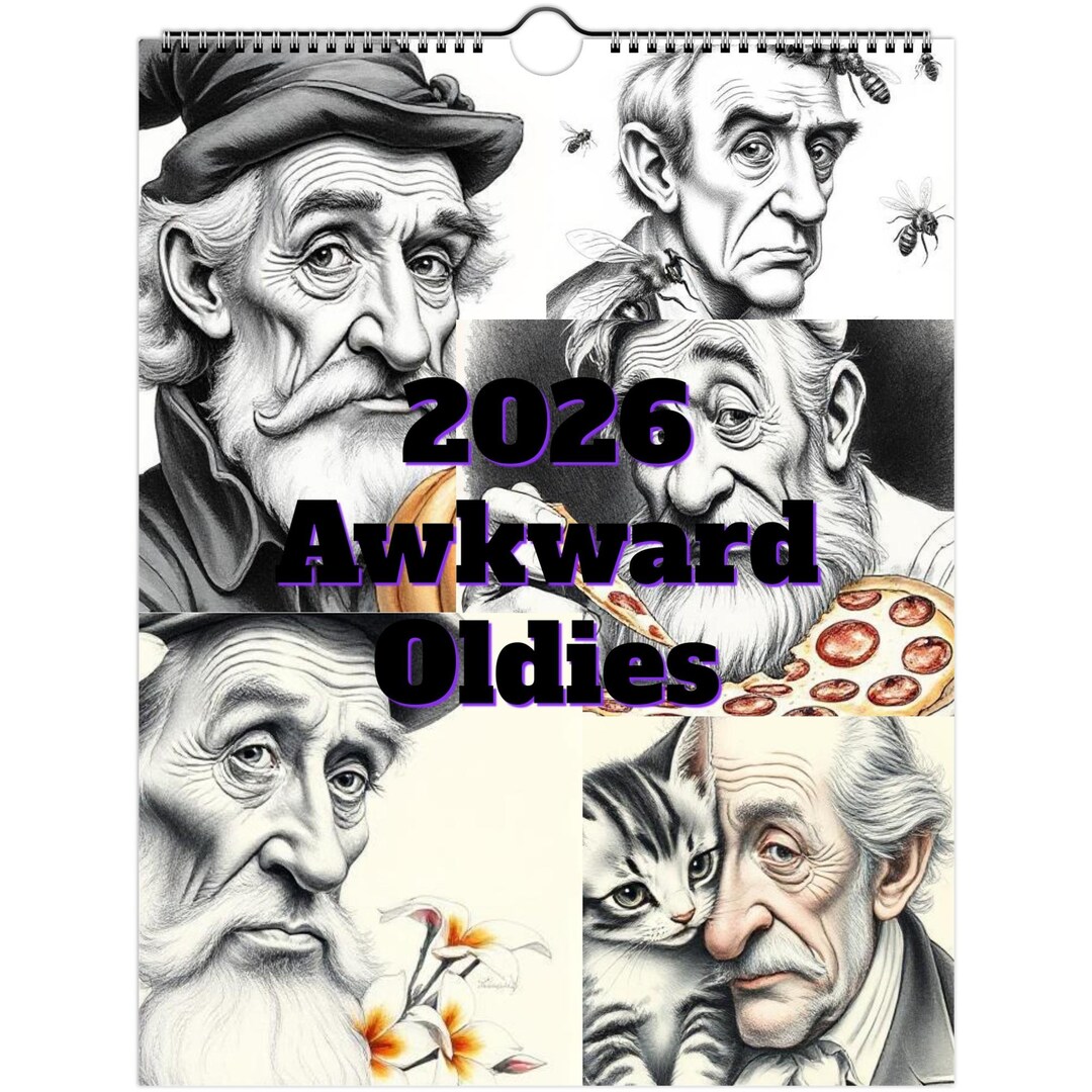 Awkward Oldies Calendar - Funny Prank Gift | Hilarious Old Man Moments ...