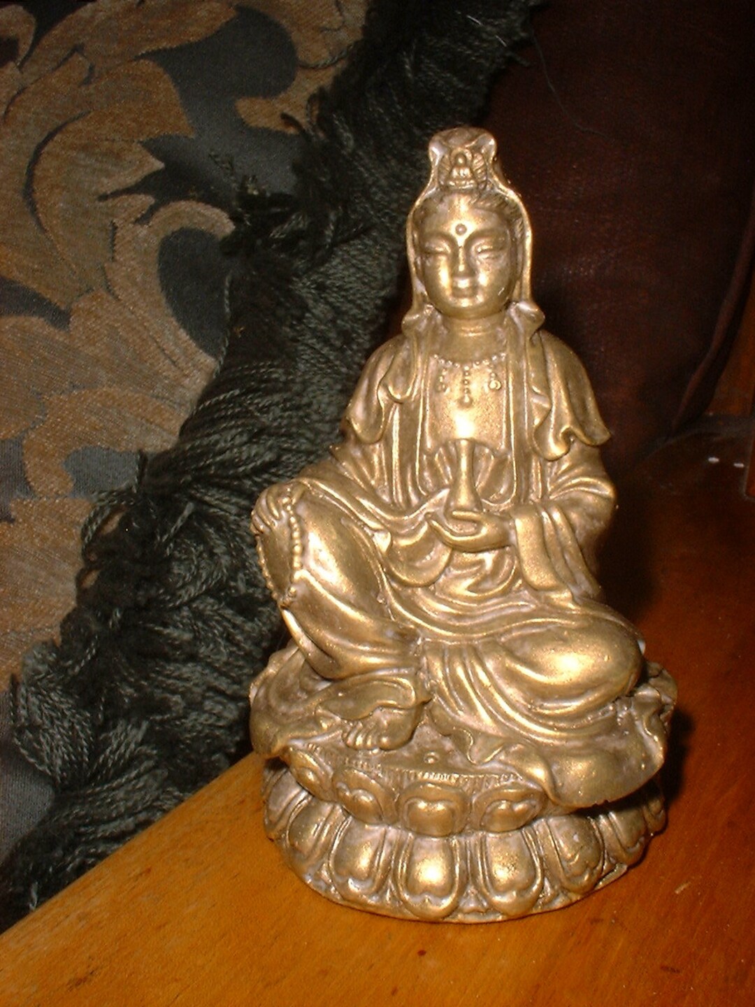 Small Gold Quan Yin Statue – Female Buddha, Travel Altar - Etsy