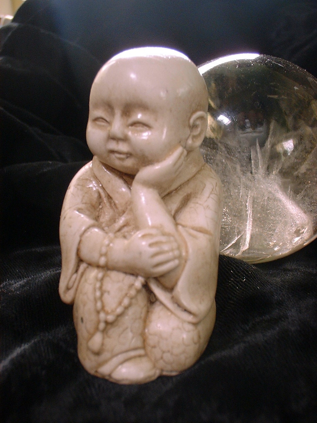 Handmade Maitreya Buddha Statue – Ivory Finish Miniature Figurine - Etsy