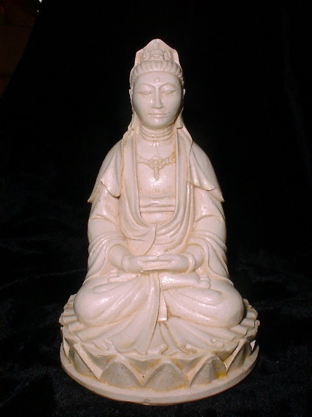Quan Yin Buddha Female Buddha Statue Goddess of Compassion Ivory Quan Yin Etsy UK