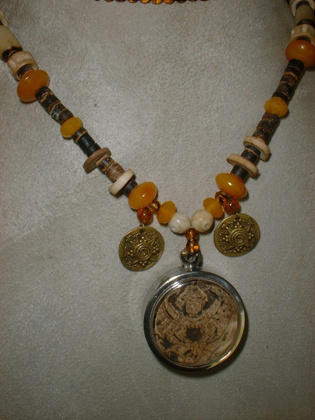 Necklace for Strength Courage GARUDA Symbol of Power Buddhist Iconic ...