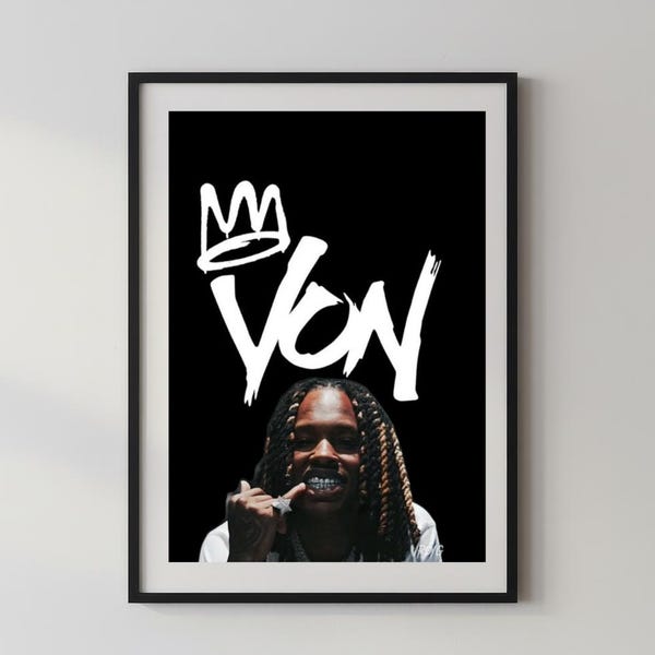 King Von Poster - Etsy
